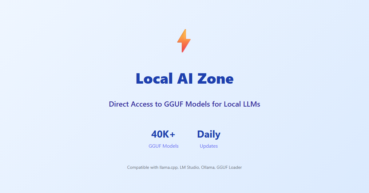 GGUF Model Discovery - Browse & Download AI Models